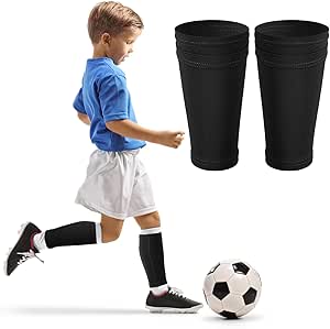 Amazon.com : VercanMonth Shin Guard Sleeves for Kids Youth Football ...