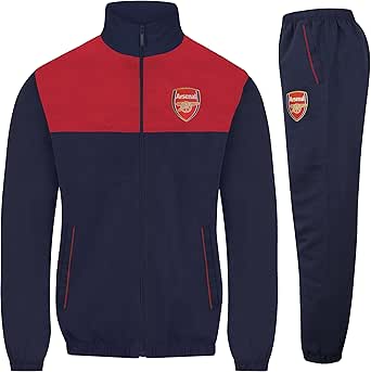 Arsenal FC Official Gift Mens Jacket & Pants Tracksuit Set Navy Red ...