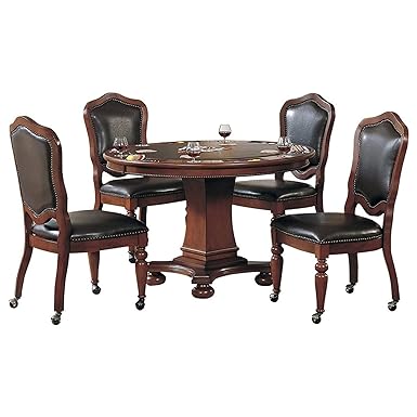 Amazon.com: Sunset Trading 5 Piece Bellagio dining-game-table-set ...