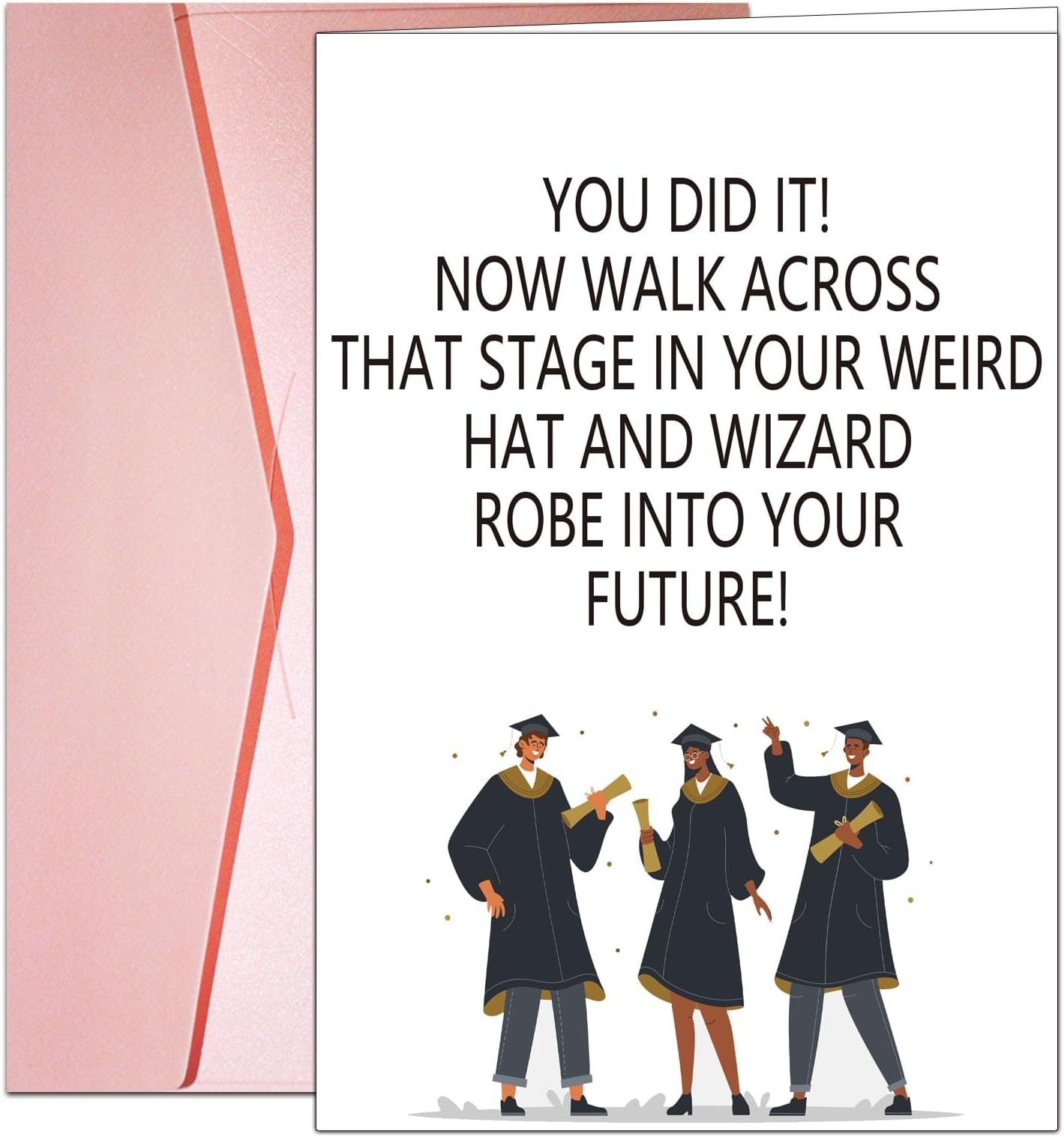 Amazon.com : MQMRYeto Fireman Graduation Card For Men, You Did It ...