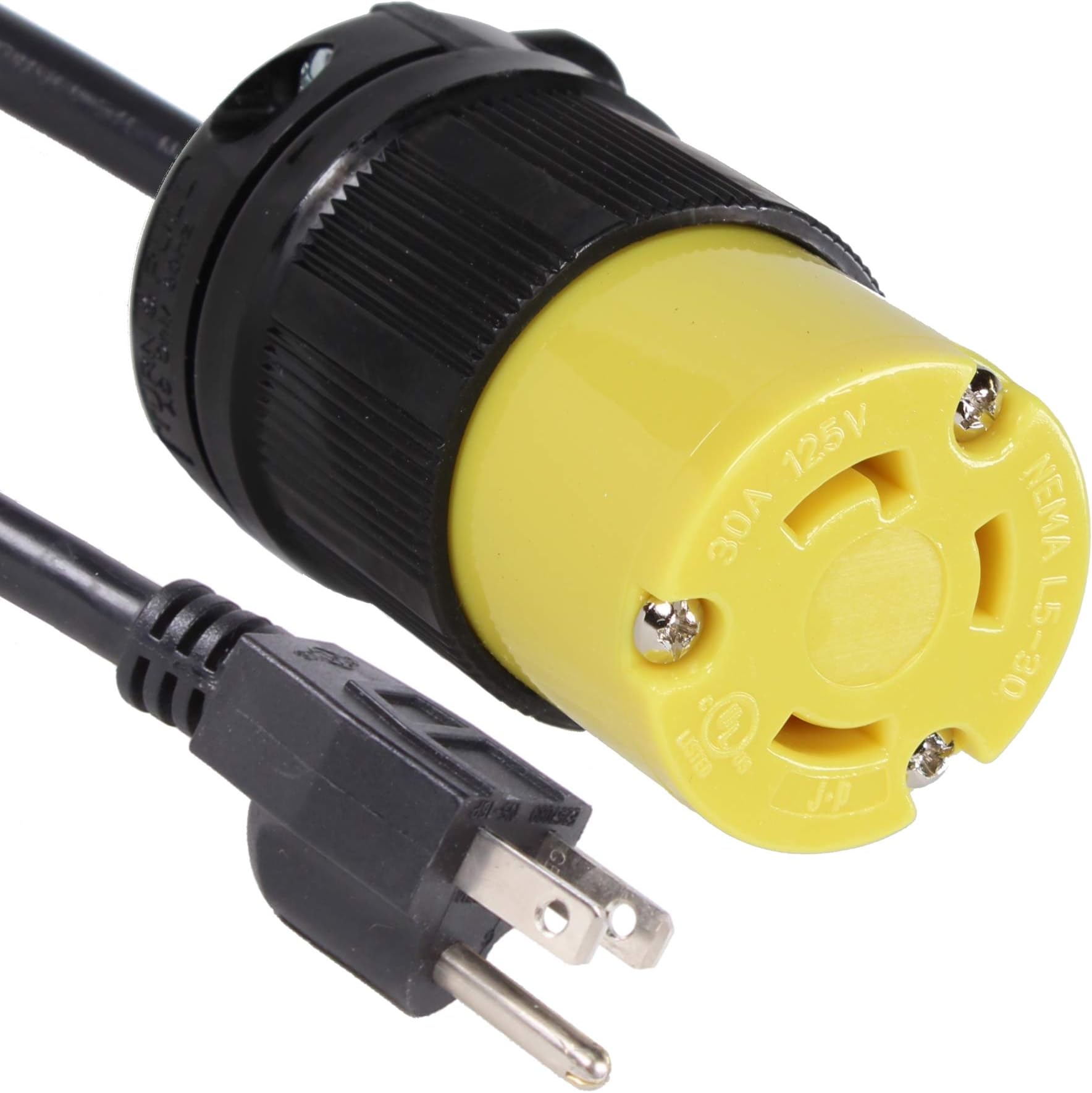 15 to 30 Amp 110 Volt RV Power Cord Adapter by Journeyman Pro, 15A Male ...