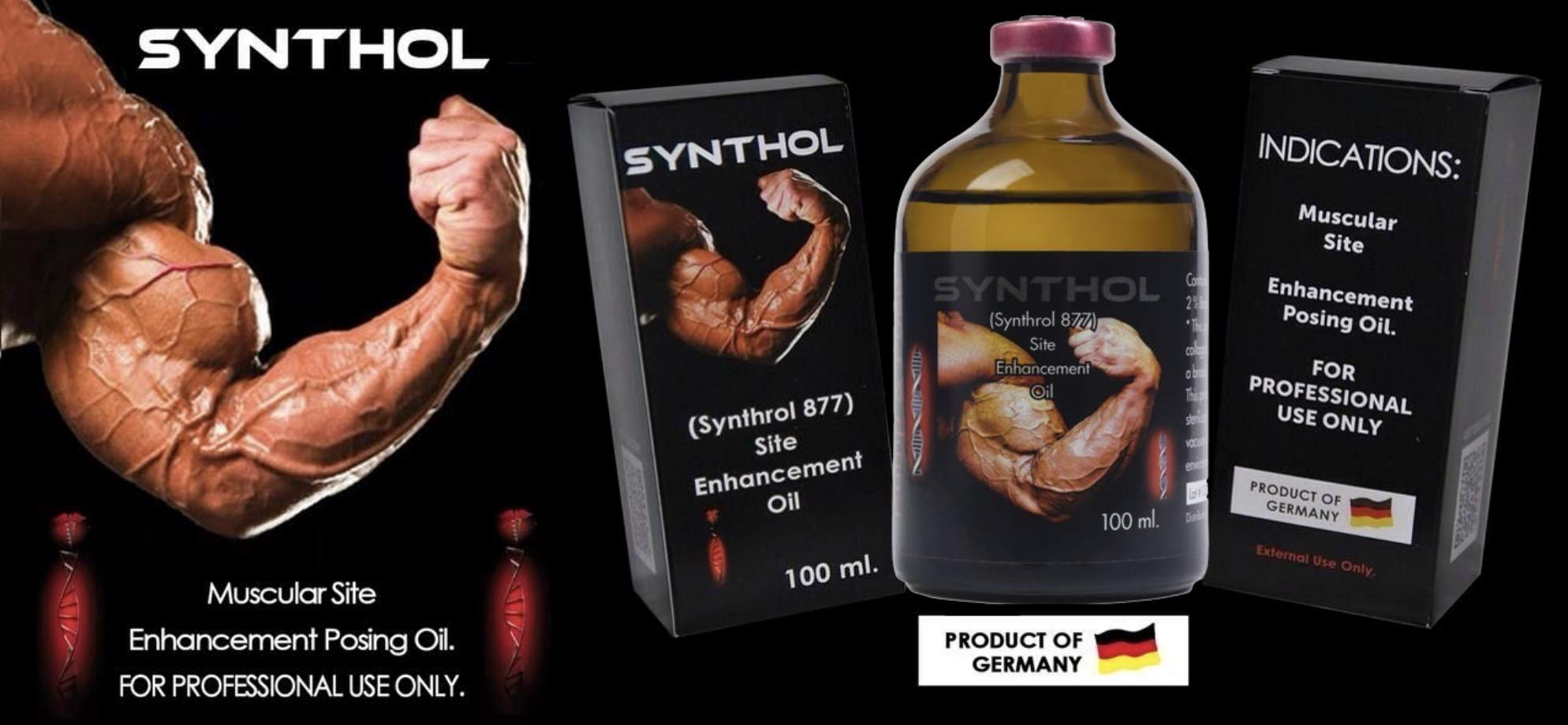 Buy Synthol Synthrol 877 Pump & Pose Bodybuilding Muscle Posing Oil ...
