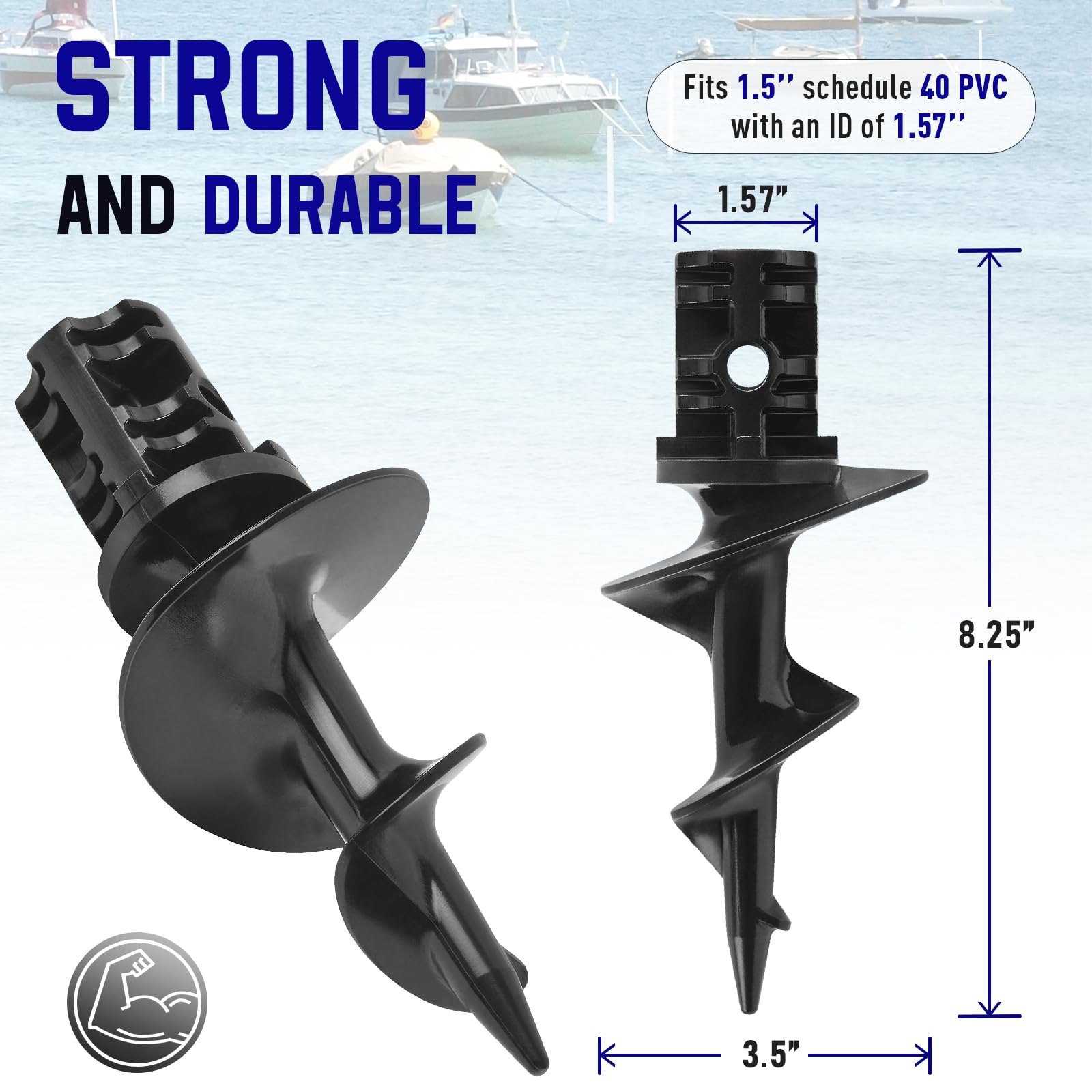 Snapklik.com : Touri 1 Pack Dock Sand Auger For Making PVC Tubing ...