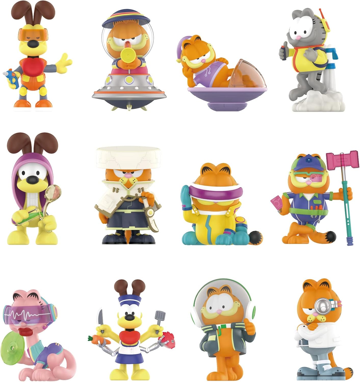 Amazon.com: POP MART Garfield Future Fantasy Series 12PC Exclusive ...