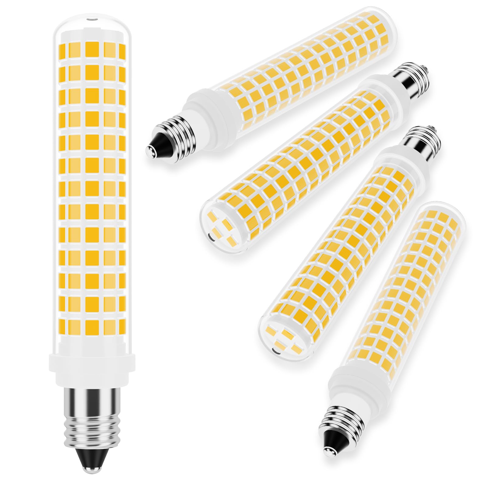 TAIYALOO E11 LED Bulb 75W Halogen Bulbs Equivalent,T4 Mini Candelabra ...