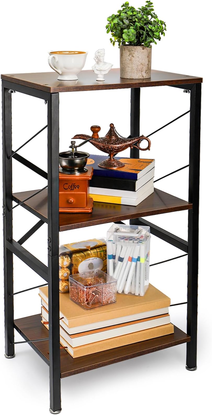 Amazon.com: WRINGKIT 3 Tier End Table, 30'' Tall Telephone Table ...