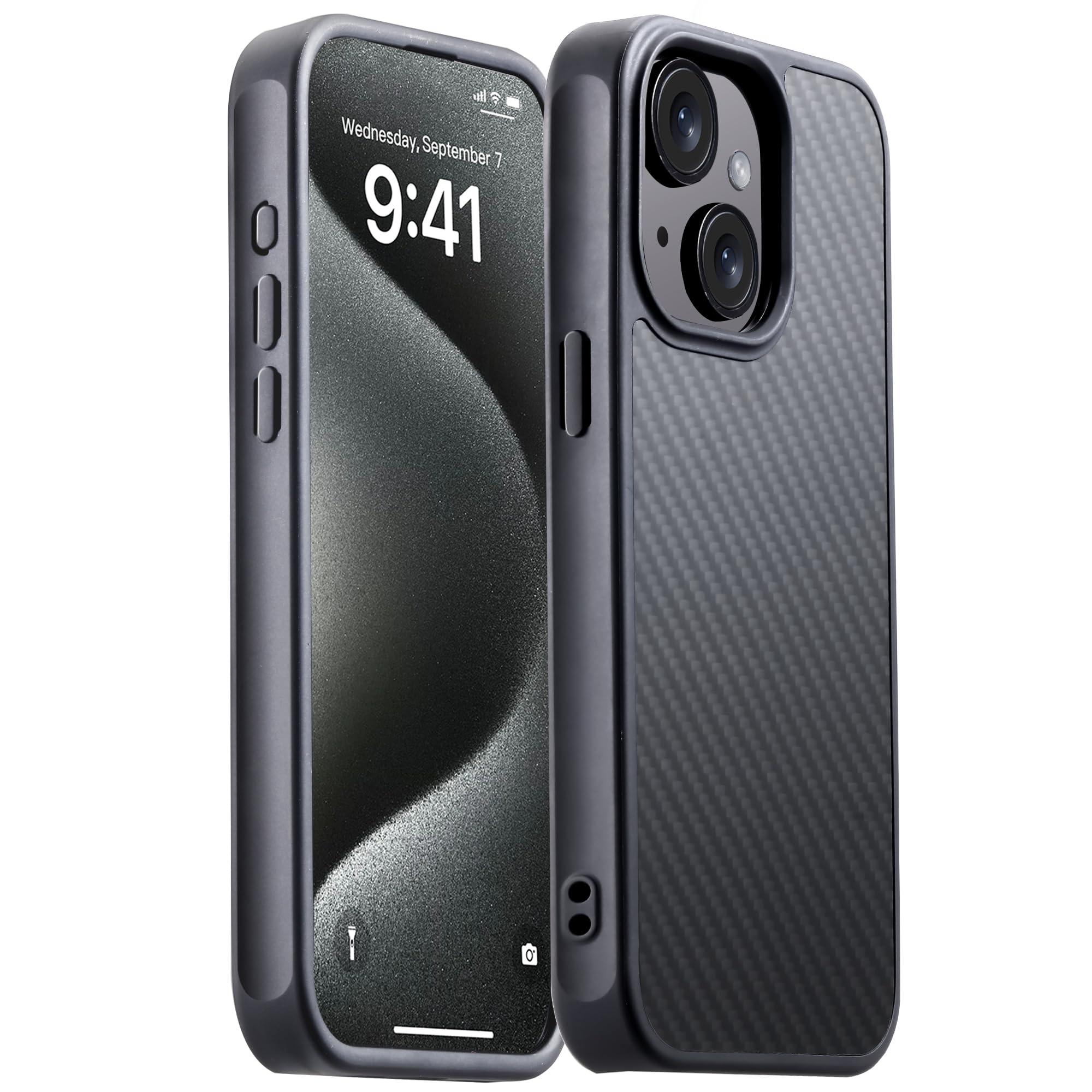 Amazon.com: GESIHOPY Carbon Fiber for iPhone 13/14 Case Compatible with ...