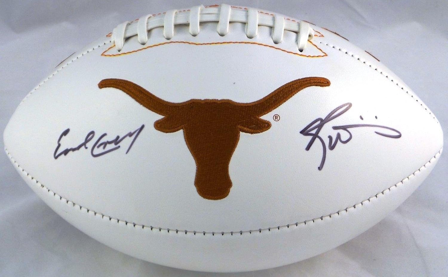 Earl Campbell and Ricky Williams Signed Autographed UT Football FSG ...