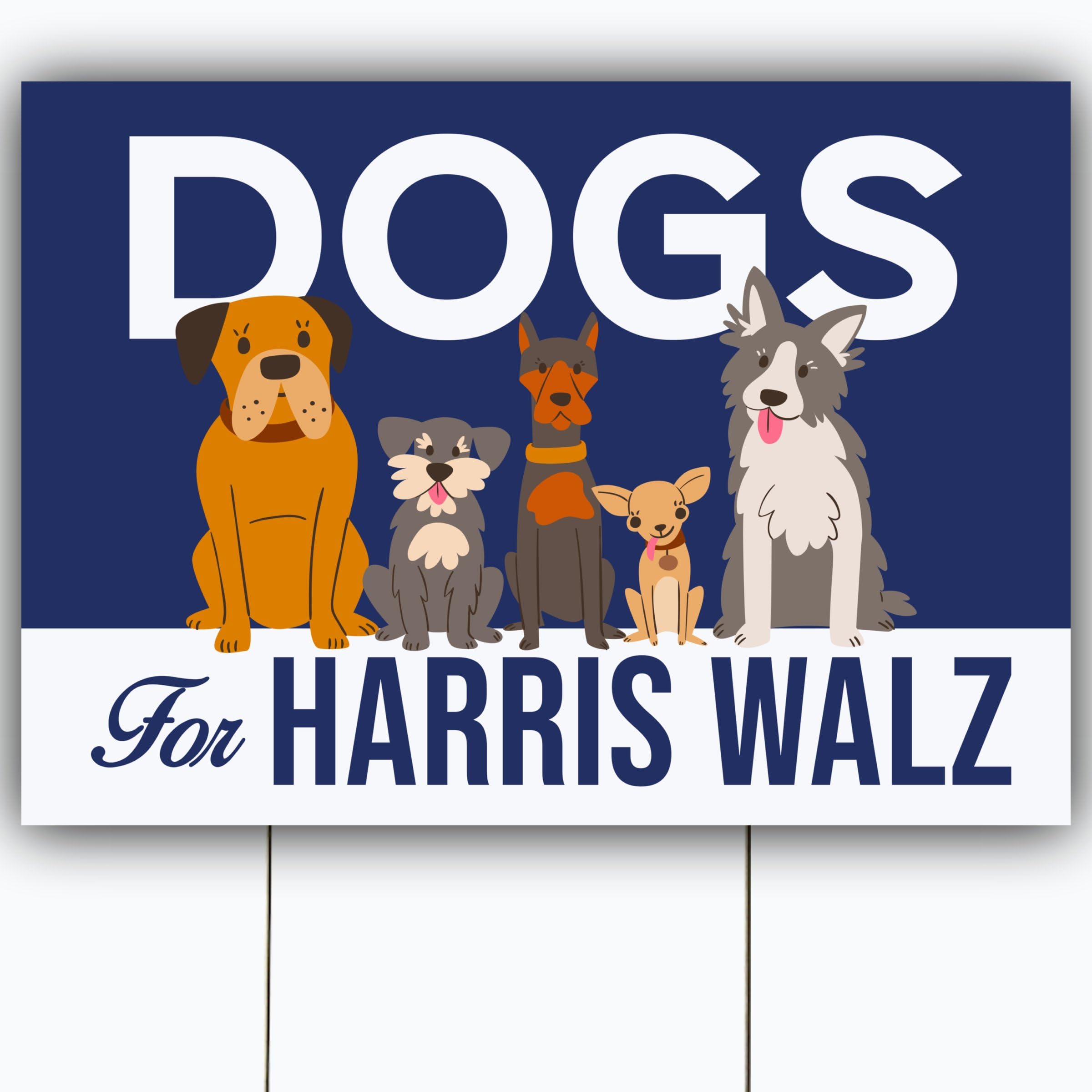 Amazon.com : Dogs For Harris Walz, Support Kamala Harris, Dog Lovers ...