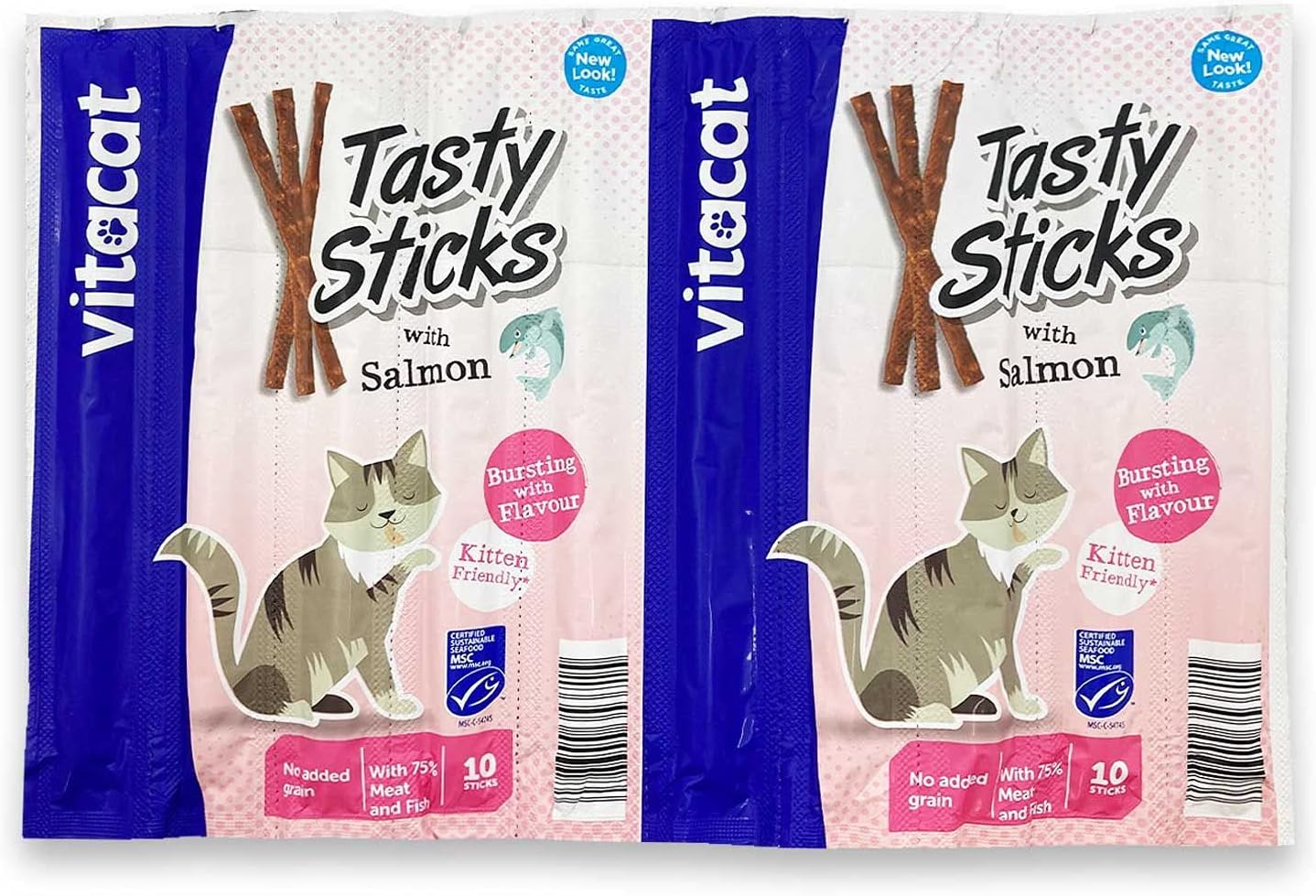 Webbox *NEW* 6 PACK MIXED CAT STICKS CAT KITTEN MEATY STICK TREAT COD ...