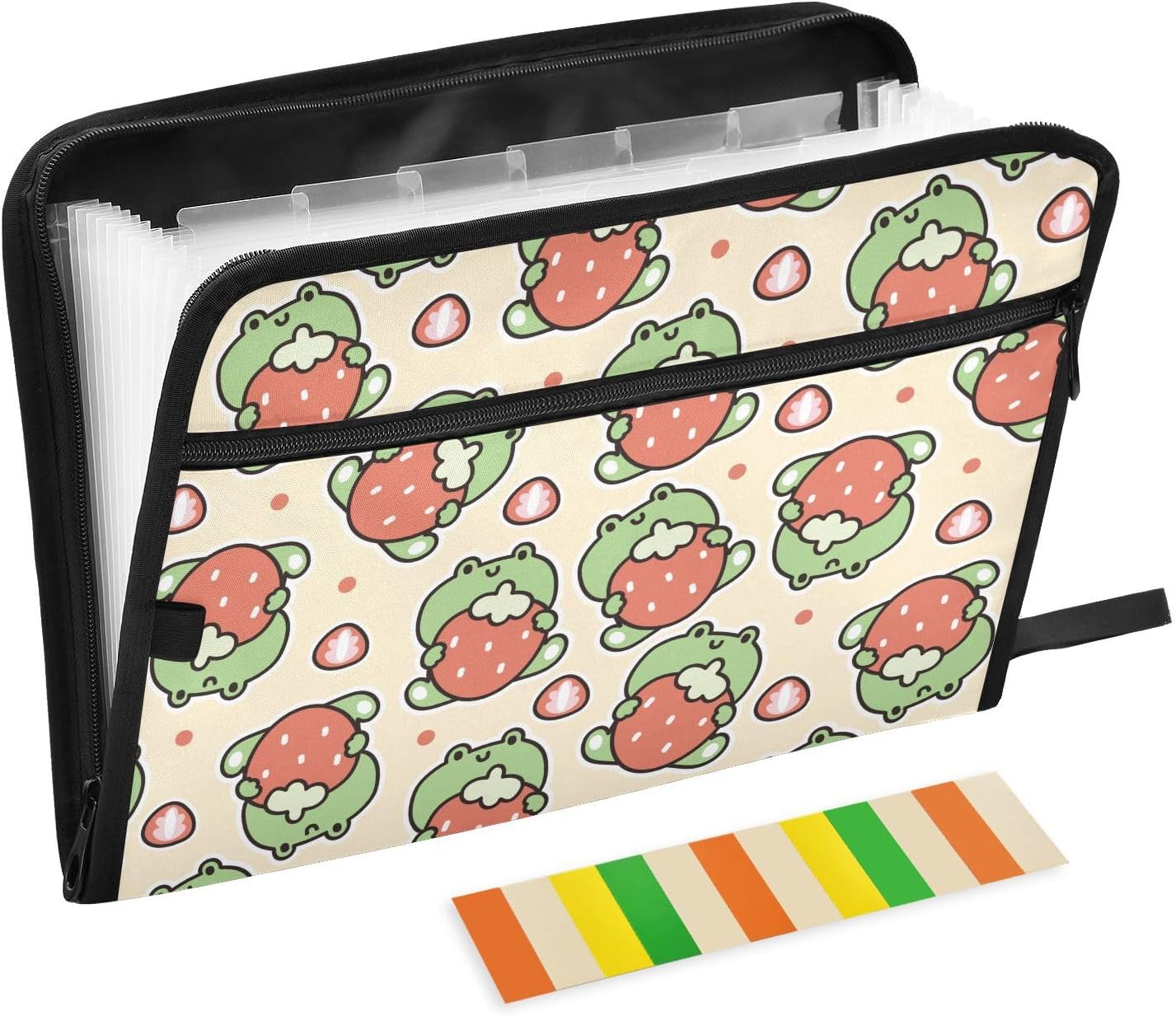 Amazon.com : Cute Frog Strawberry Fruit File Folders,Plastic Folders ...