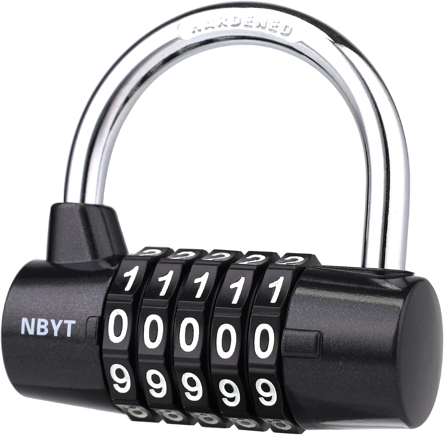 5 inch (12.5cm) Long Shackle Beam Gym Locker Lock, 4 Digit Combination ...