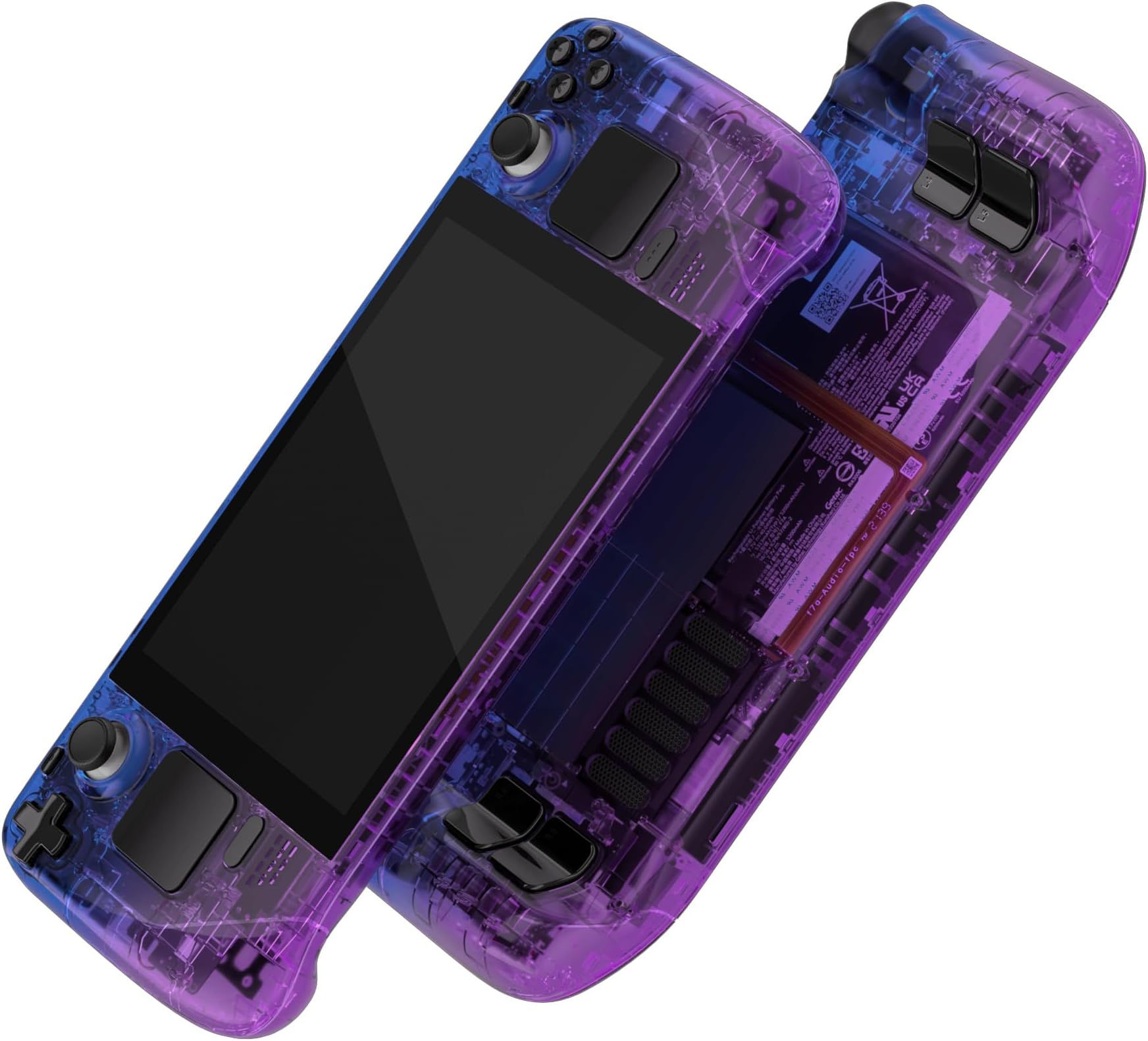 Amazon.com: eXtremeRate Gradient Translucent Bluebell Faceplate Back ...