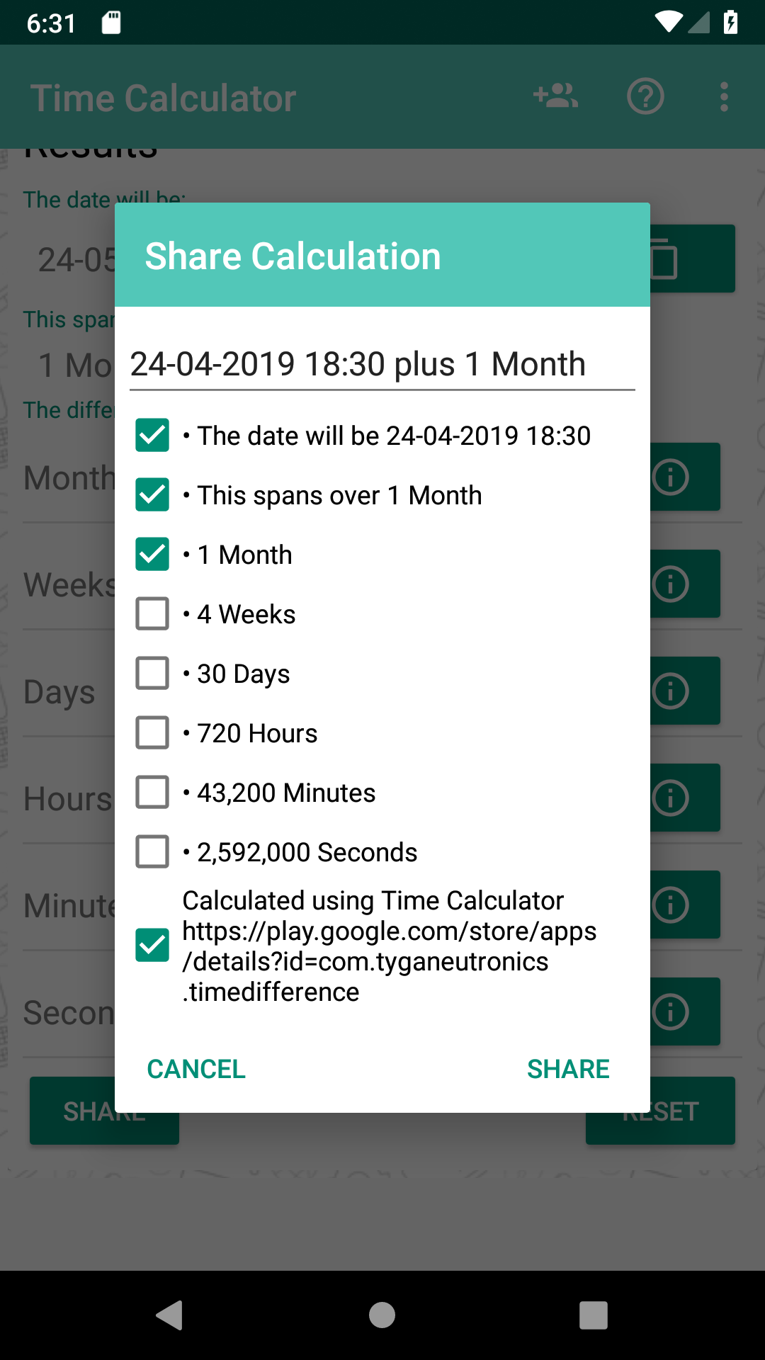 Time Calculator - App on Amazon Appstore