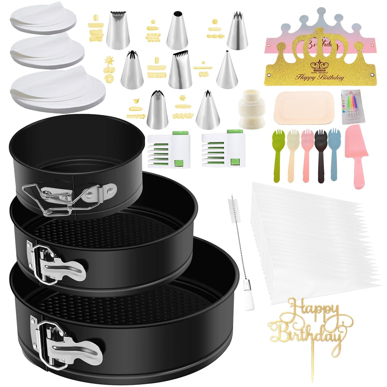 Amazon.com: Verdental Removable Base Springform Pans Nonstick Cake Pan ...