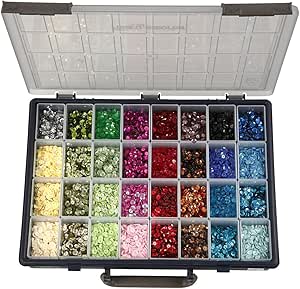 Amazon.com: Creativ Round Sequins, 6 mm, incl. Storage Box with 32 ...