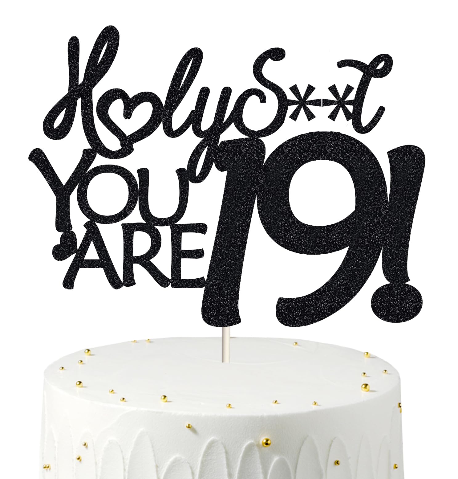 Amazon.com: Happy 19th Birthday Cake Topper Funny 19th Birthday ...