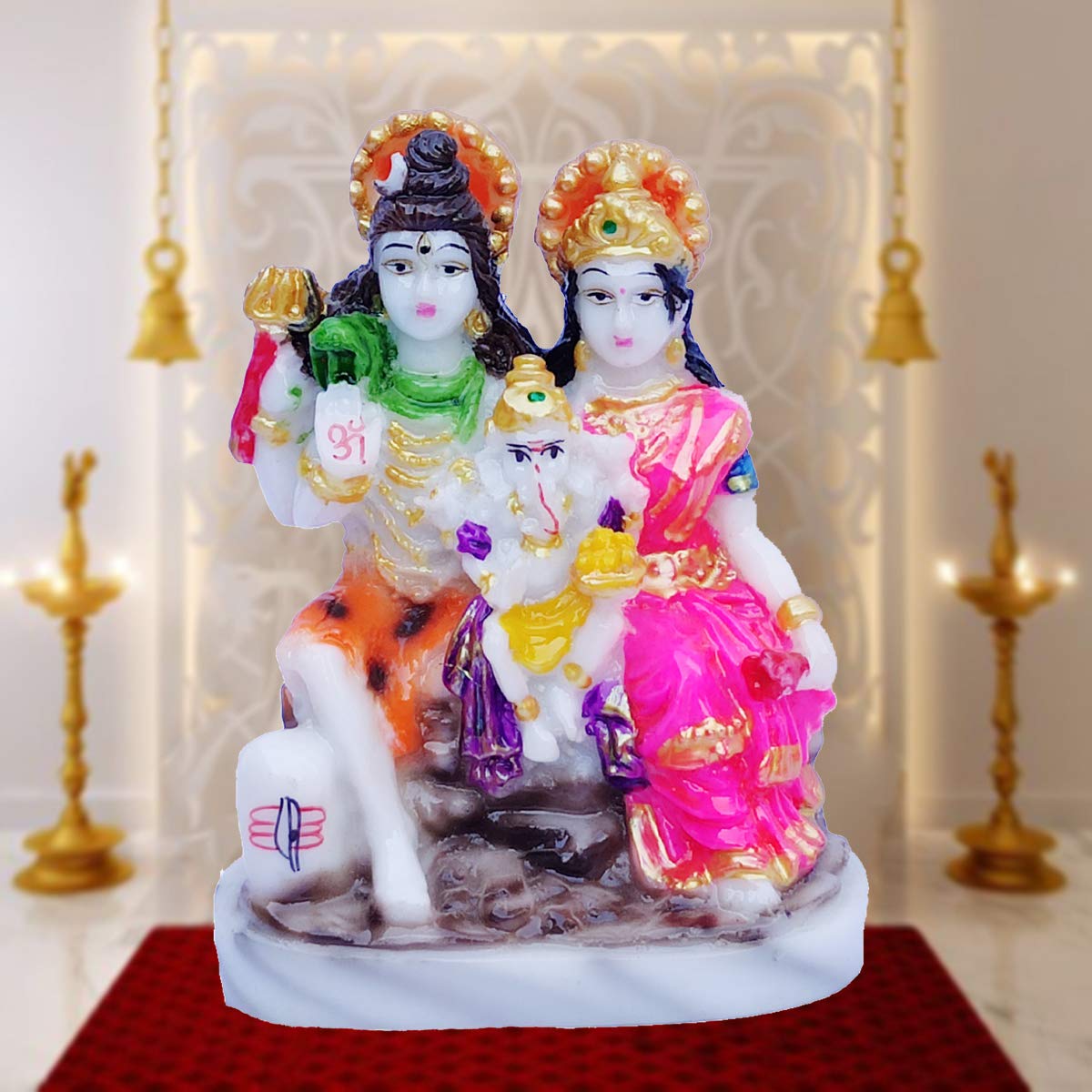 Kd Hub Stone Lord Shiva Idol Bhole Nath Shiv Parivar | Desertcart INDIA