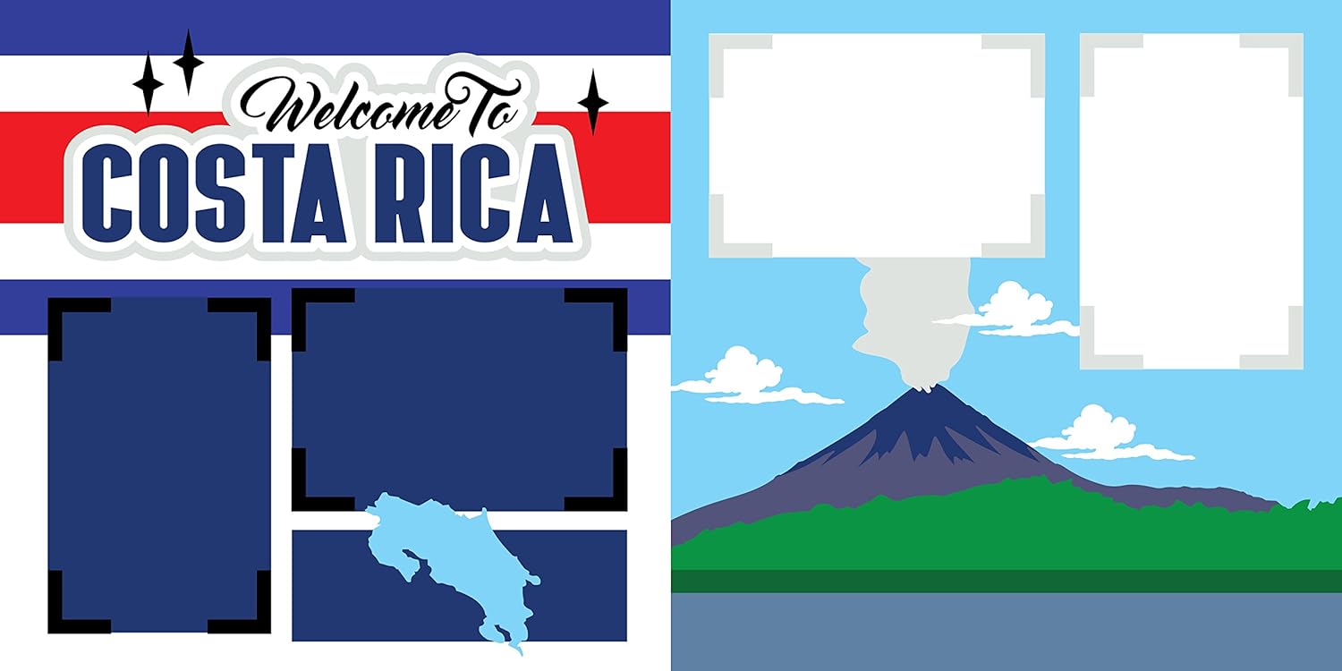 Amazon.com: "Welcome to Costa Rica" Scrapbook Page Kit