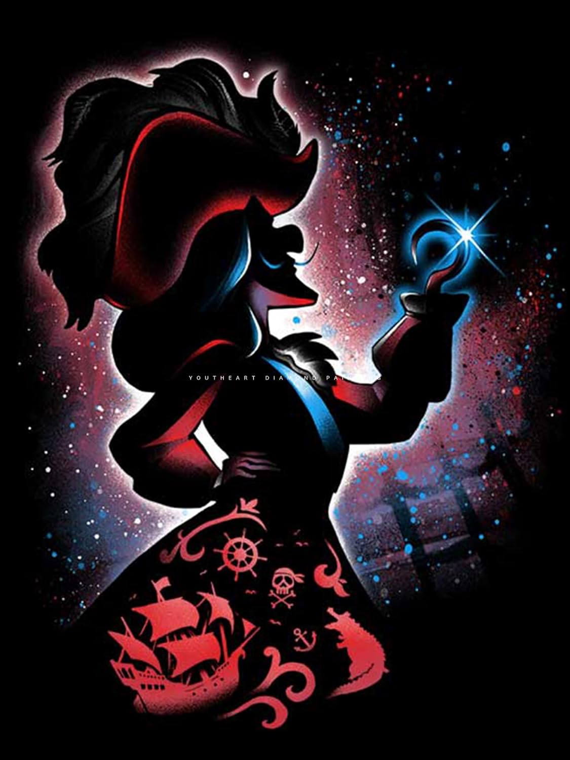 Amazon.com: Youtheart Painting with Diamonds Captain Diamond Art ...