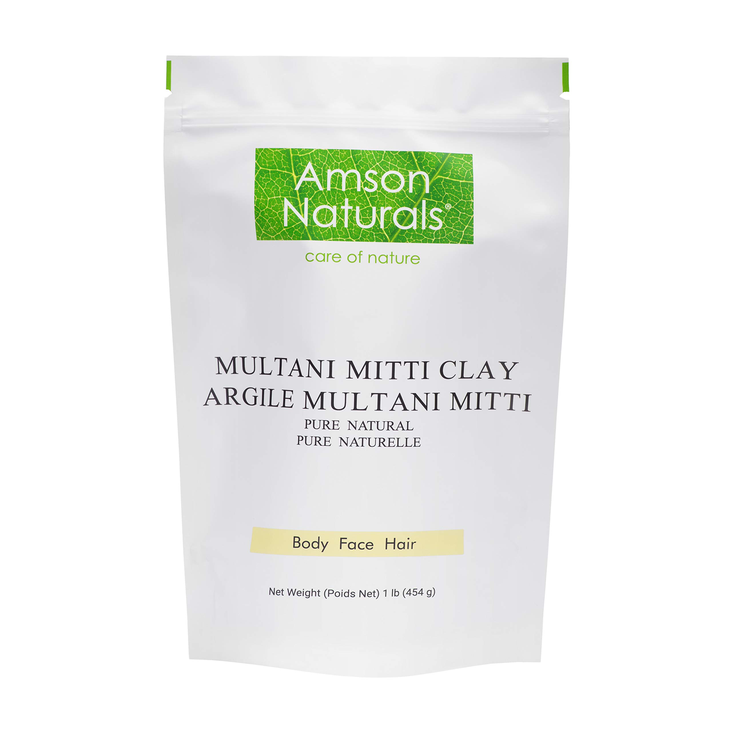 Multani Mitti (Fullers Earth) Clay Powder 16oz / 1lb / 454 g - by Amson ...
