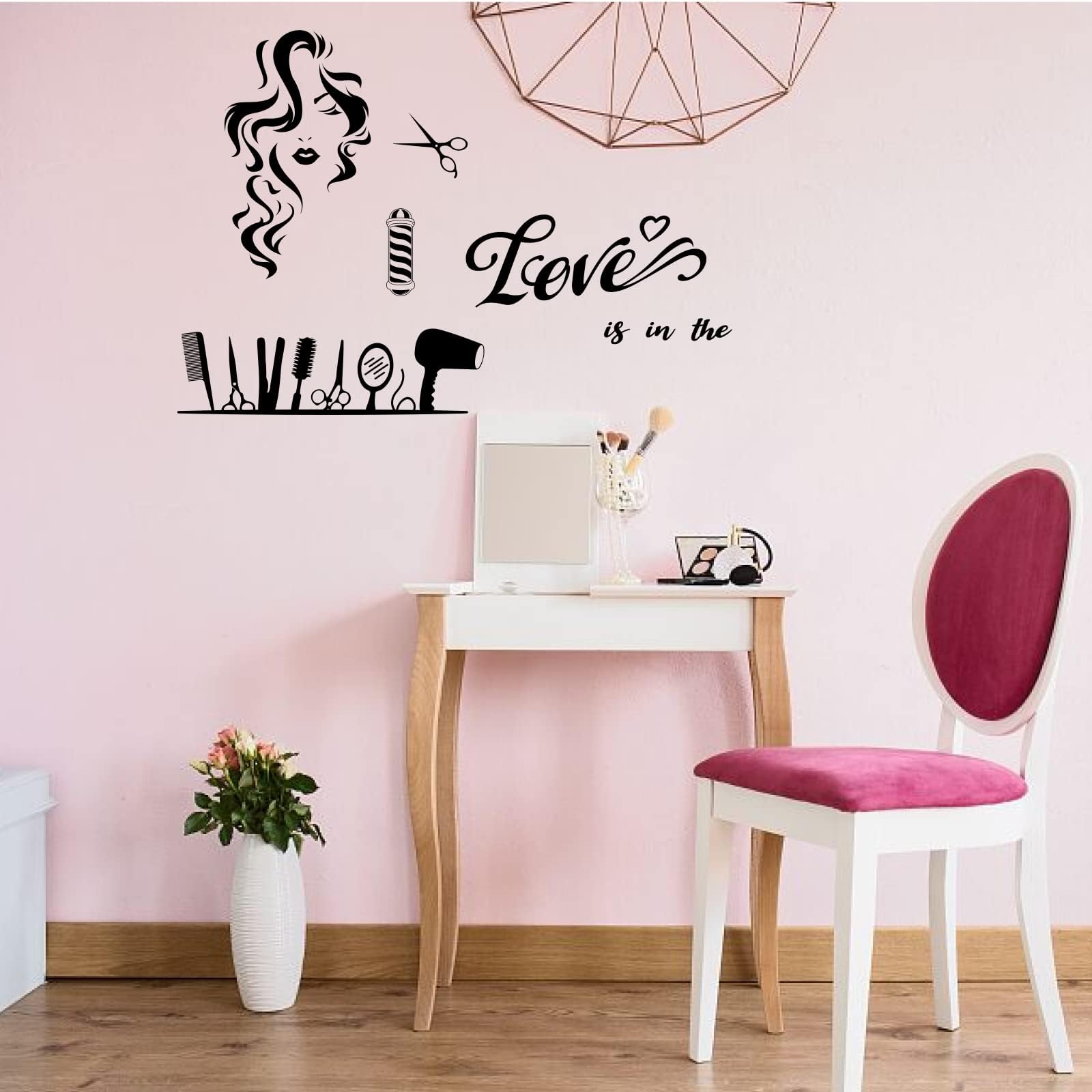 Amazon.com: Wall Decal Beauty Salon Manicure Nail Salon Wall Art ...
