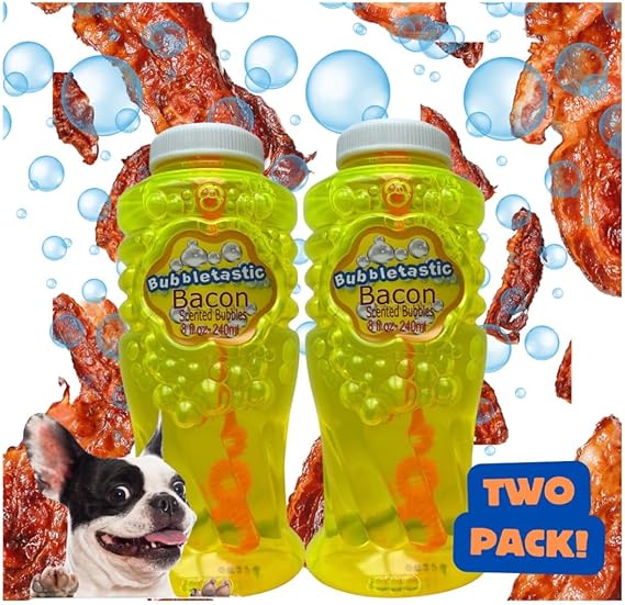 Amazon.com: Dog Bubbles - Bubbletastic Bacon Scented Bubbles - 2 Pack ...