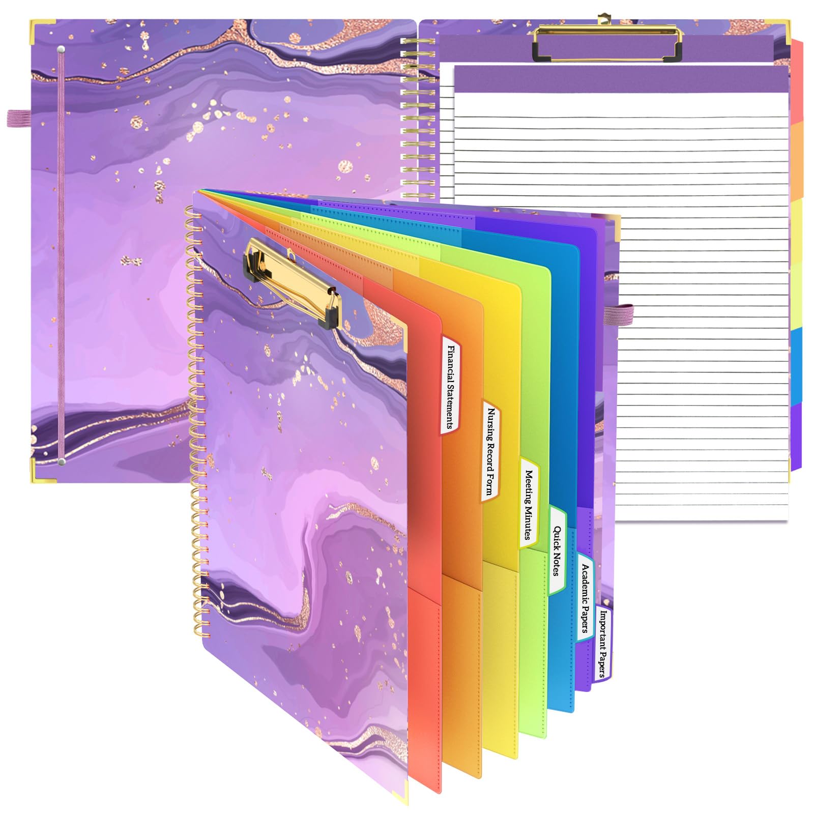 Amazon.com : Shutex Clipboard Folio with 2 Legal Pads for Letter Size ...