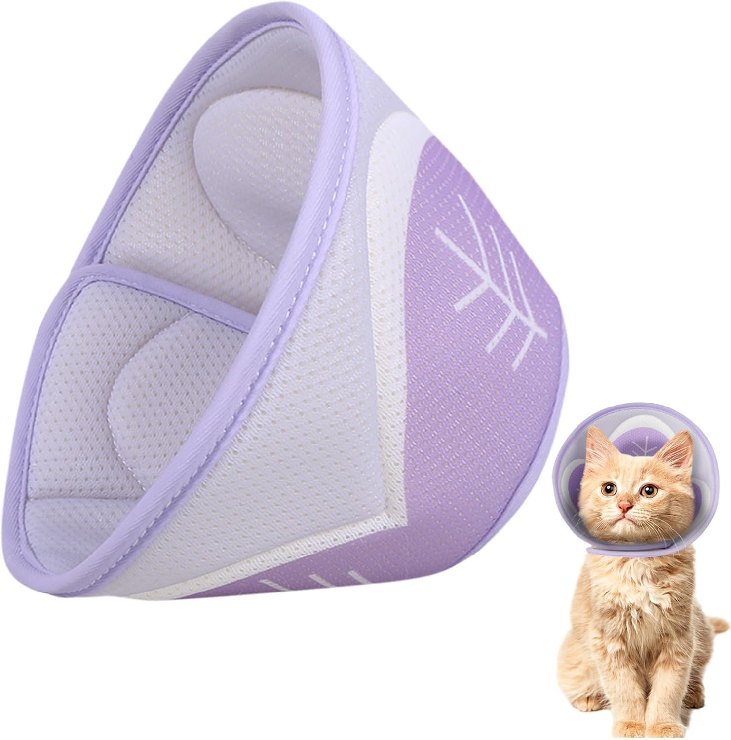Amazon.com : Cat Cone, Cat Cone Collar Soft to Stop Licking and Scratching, Elizabeth Collars ...