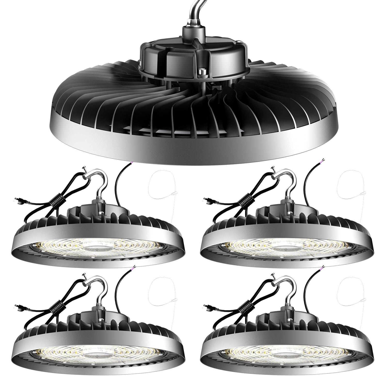 400W LED High Bay Light 60000LM (Eqv.1500W HPS) 0-10V Dimmable ...