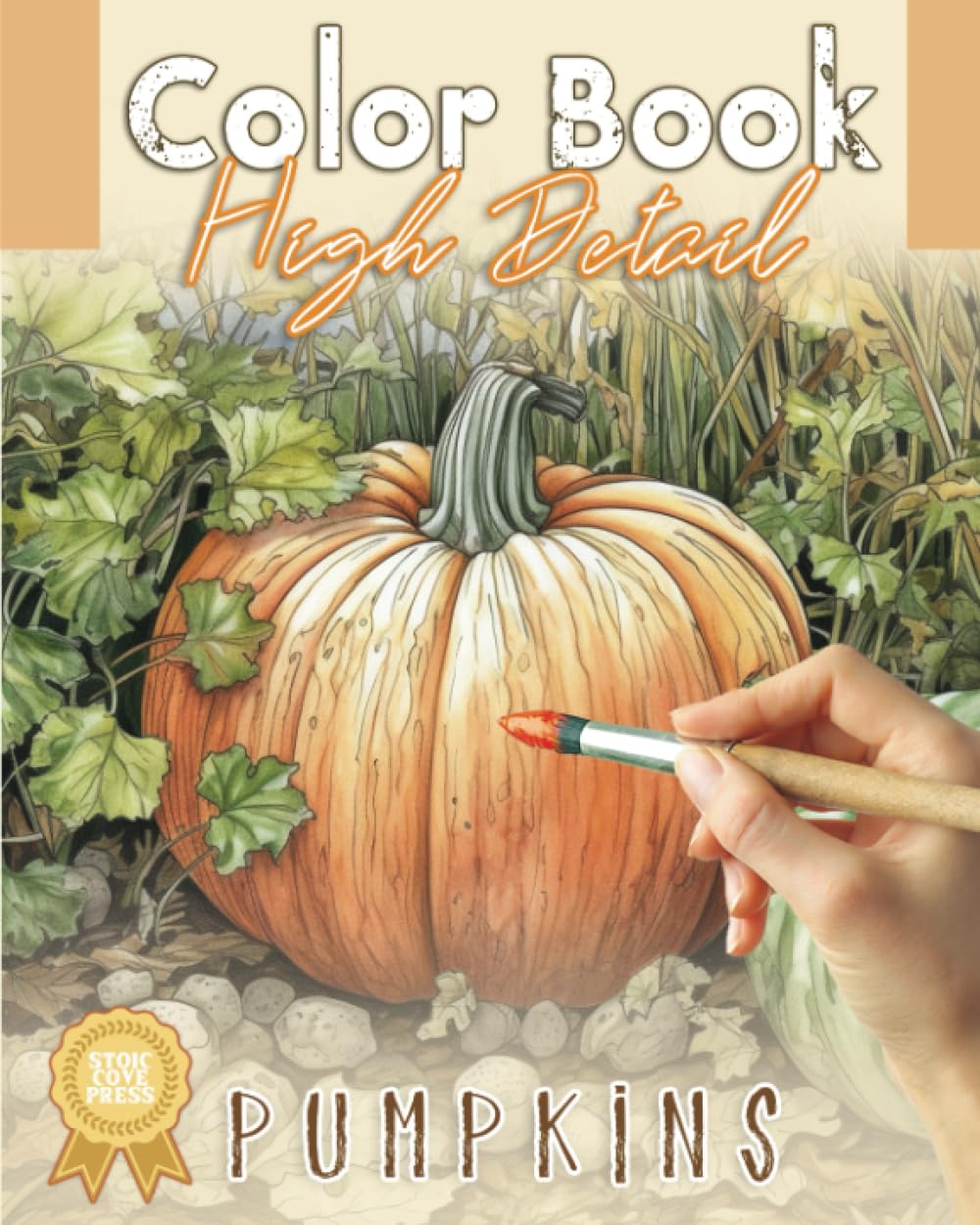 Amazon.com: Color Book - High Detail - Pumpkins: Coloring for Adults ...
