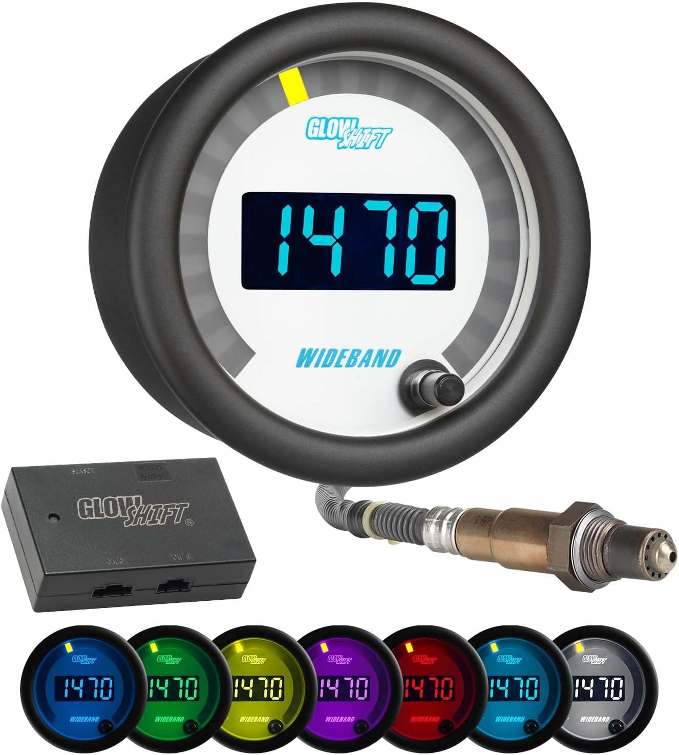 Amazon.com: GlowShift White 7 Color Digital Wideband Air/Fuel Ratio AFR ...