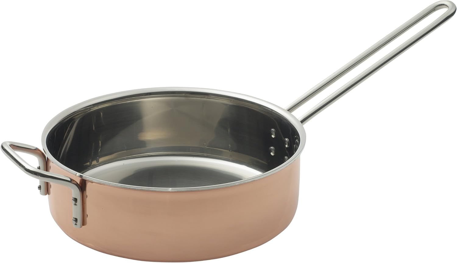 Amazon.com: Eva Trio Copper Saute Pan with Extra Handle, 24cm: Home ...