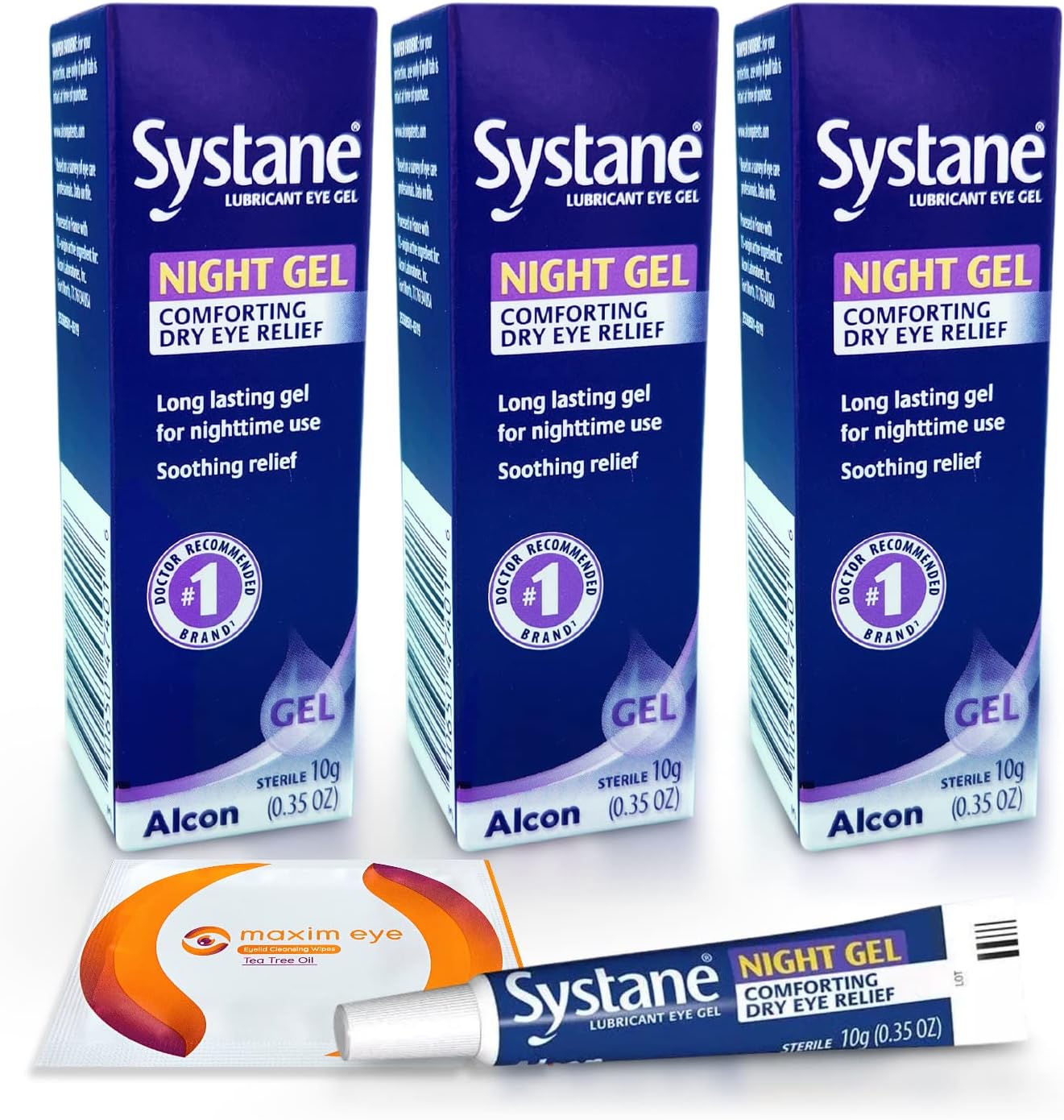 Amazon.com: Systane Lub Eye Nightime Ointment 3.5g (6 Pack) 0.12 Ounce ...