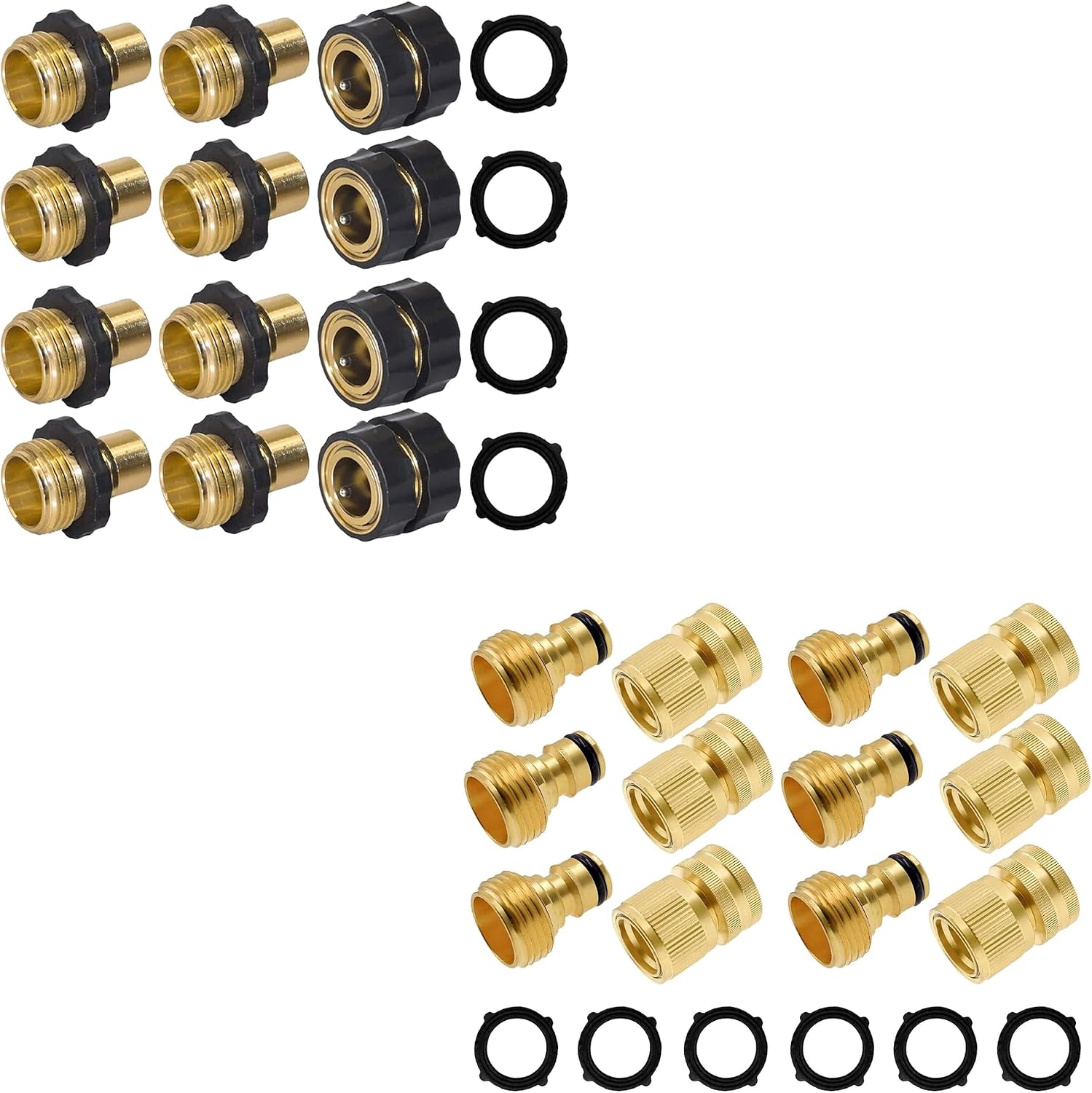 Amazon.com : Hourleey Garden Hose Quick Connector + Quick Connector ...