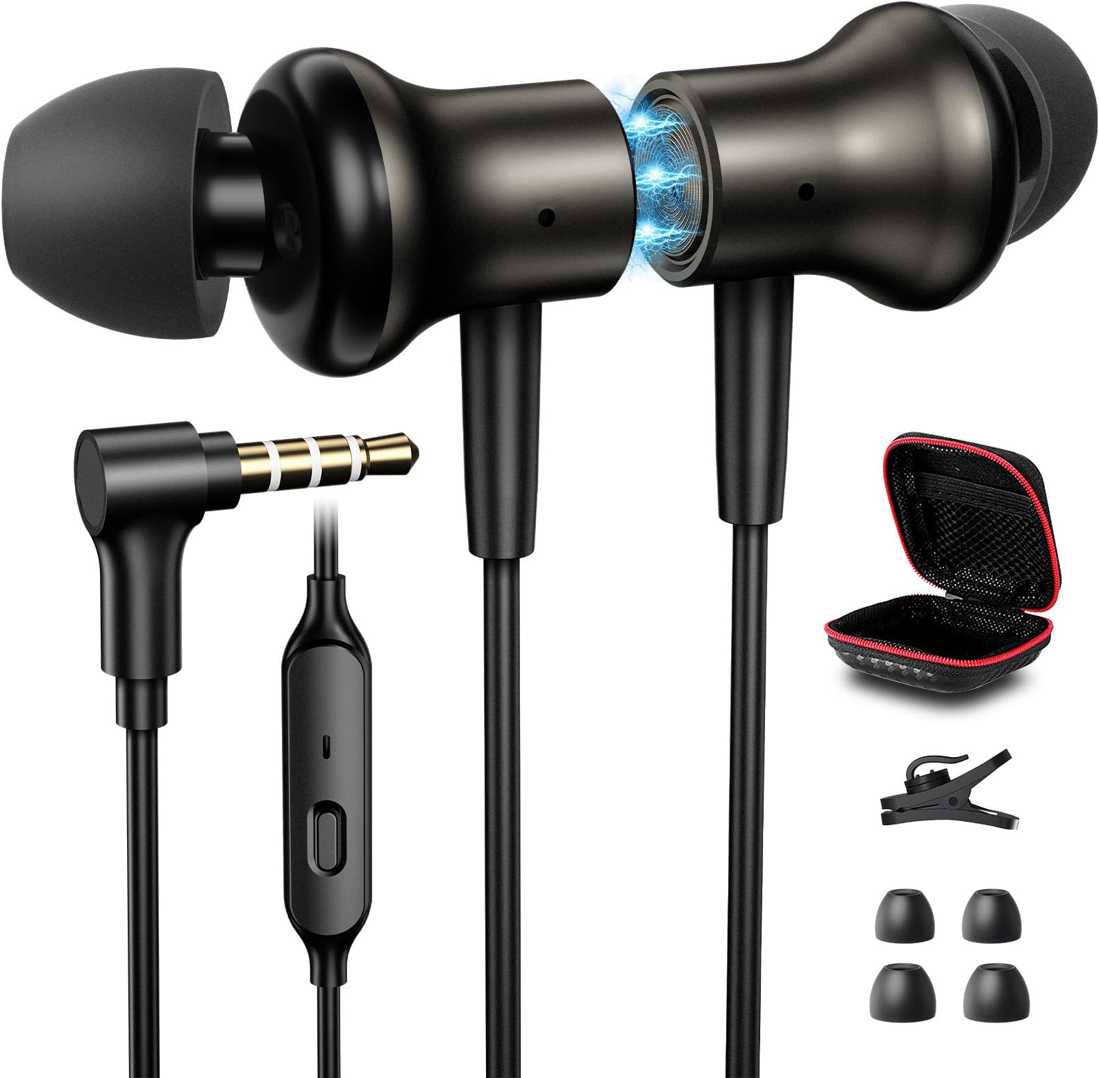 Amazon.com: Wired Earbuds in-Ear Headphones for Laptop,Noise Isolation ...
