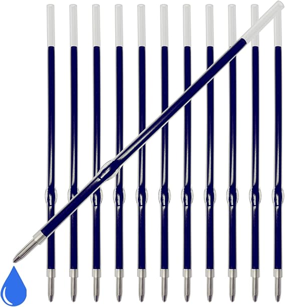 Amazon.com : Farmelov Blue Ink Refills Pack of 12,Replaceable Ballpoint ...