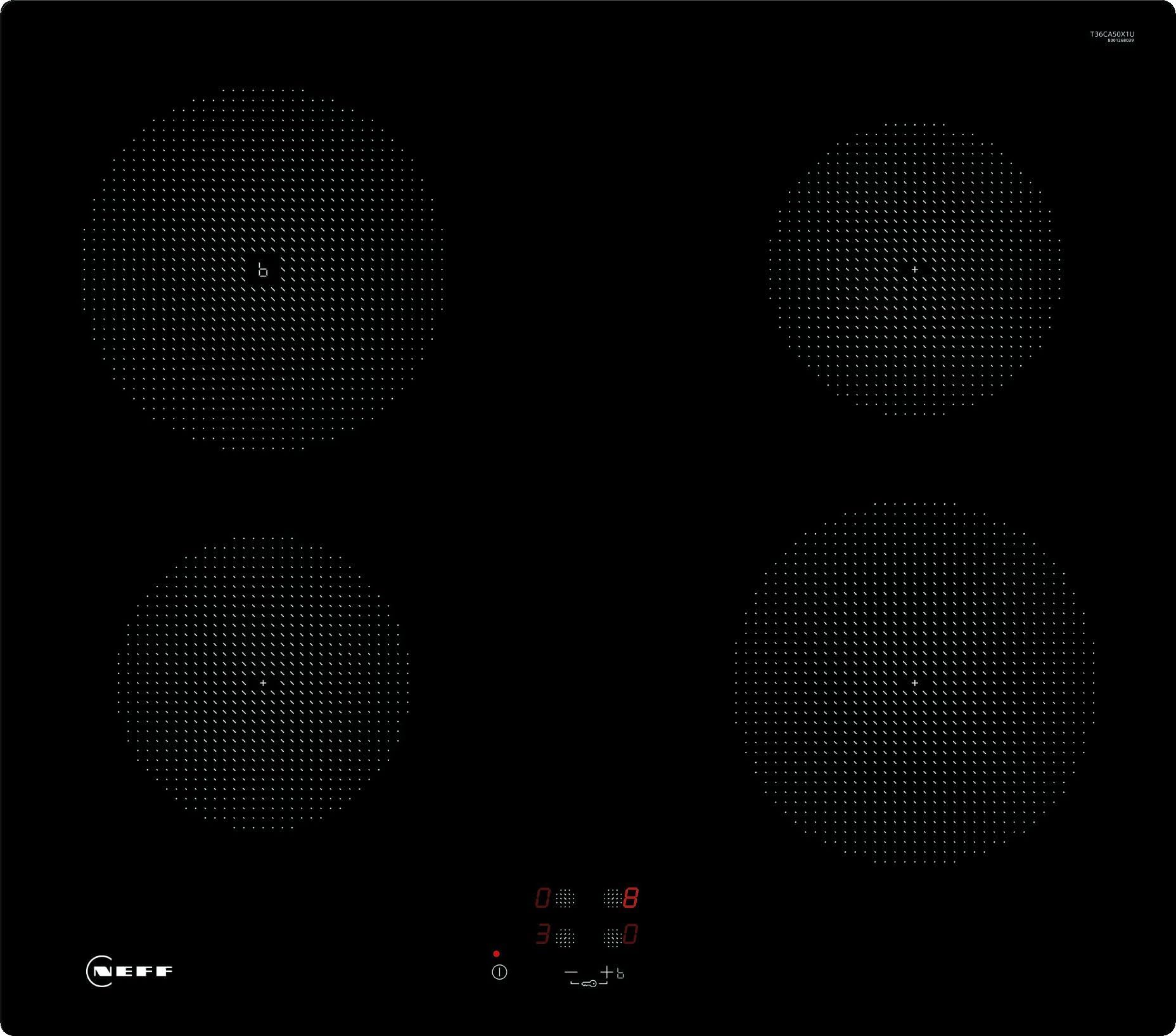 Neff T58FHW1L0 N 70, Built-in Induction hob 80 cm Black : Amazon.co.uk ...