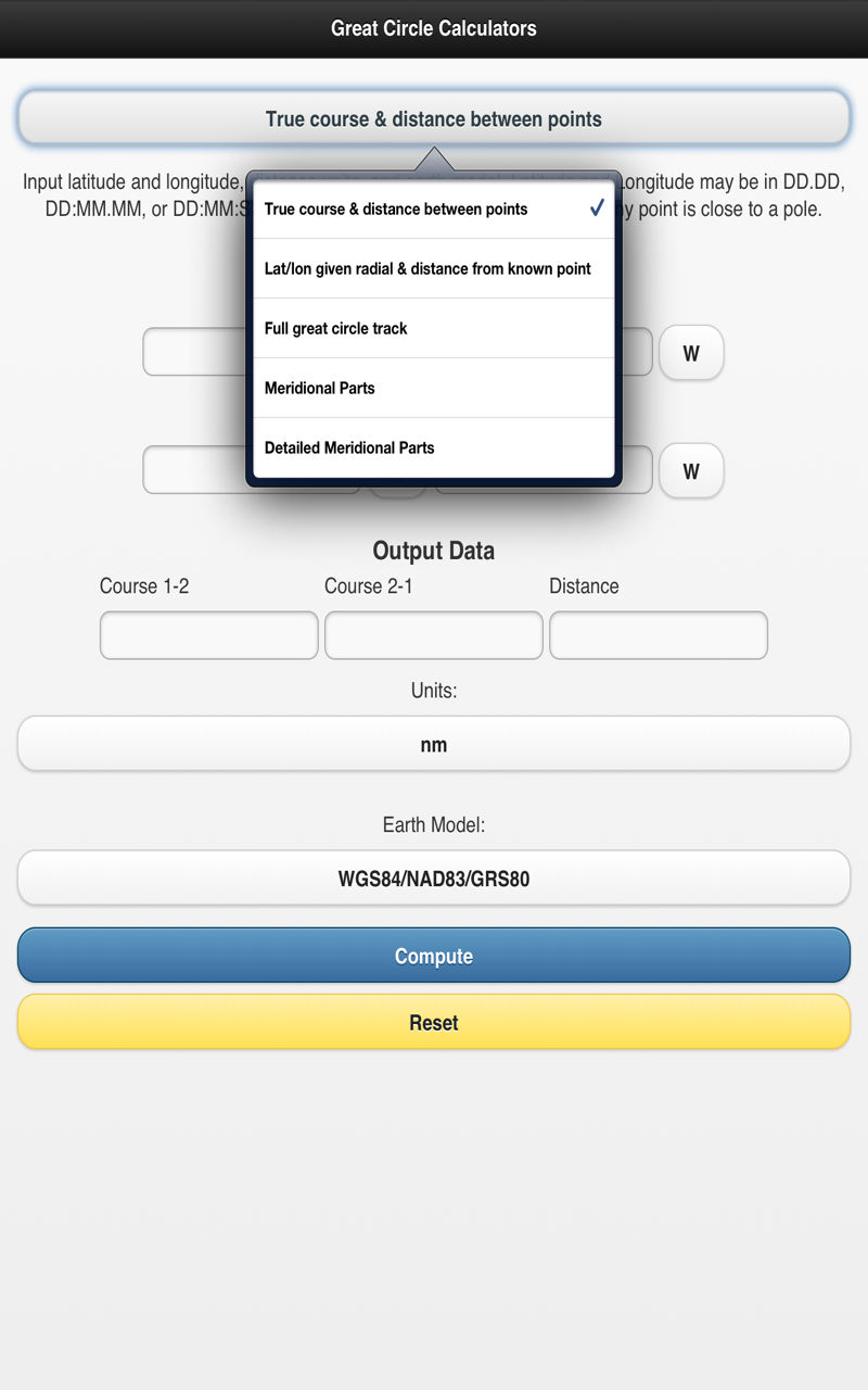 Great Circle Calculators - App on Amazon Appstore
