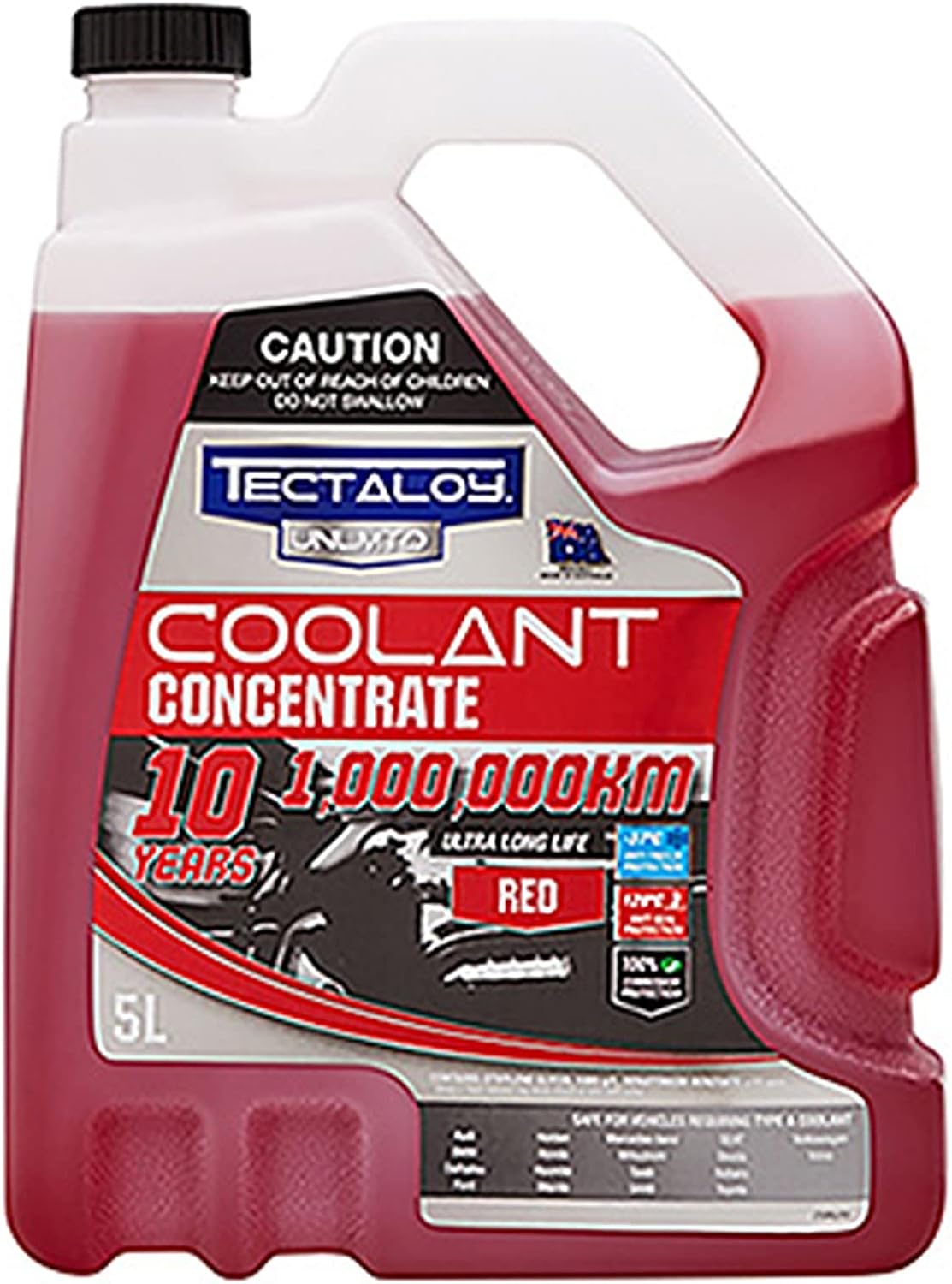Tectaloy Unlimited Coolant Concentrate 5 Litre, Red : Amazon.com.au ...