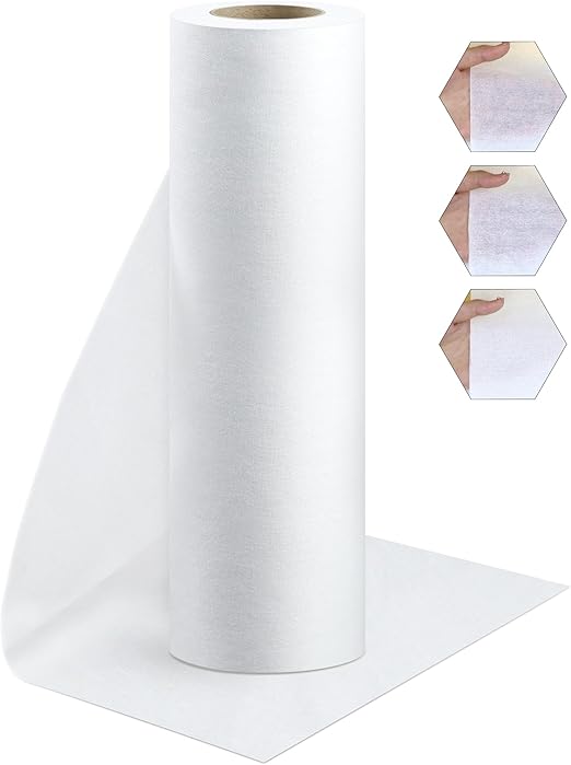 Amazon.com: PLANTIONAL Woven Cotton Iron-On Fusible Interfacing, 16.1 inch X 10 Yards White ...