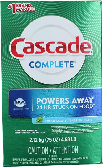 Amazon.com: Cascade Complete Powder Dishwasher Detergent - Fresh Scent ...