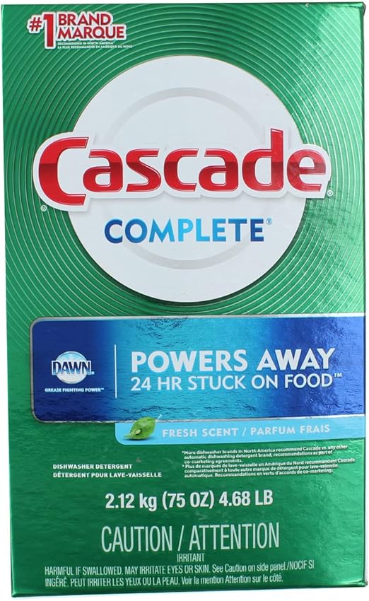 Amazon.com: Cascade Complete Powder Dishwasher Detergent - Fresh Scent ...