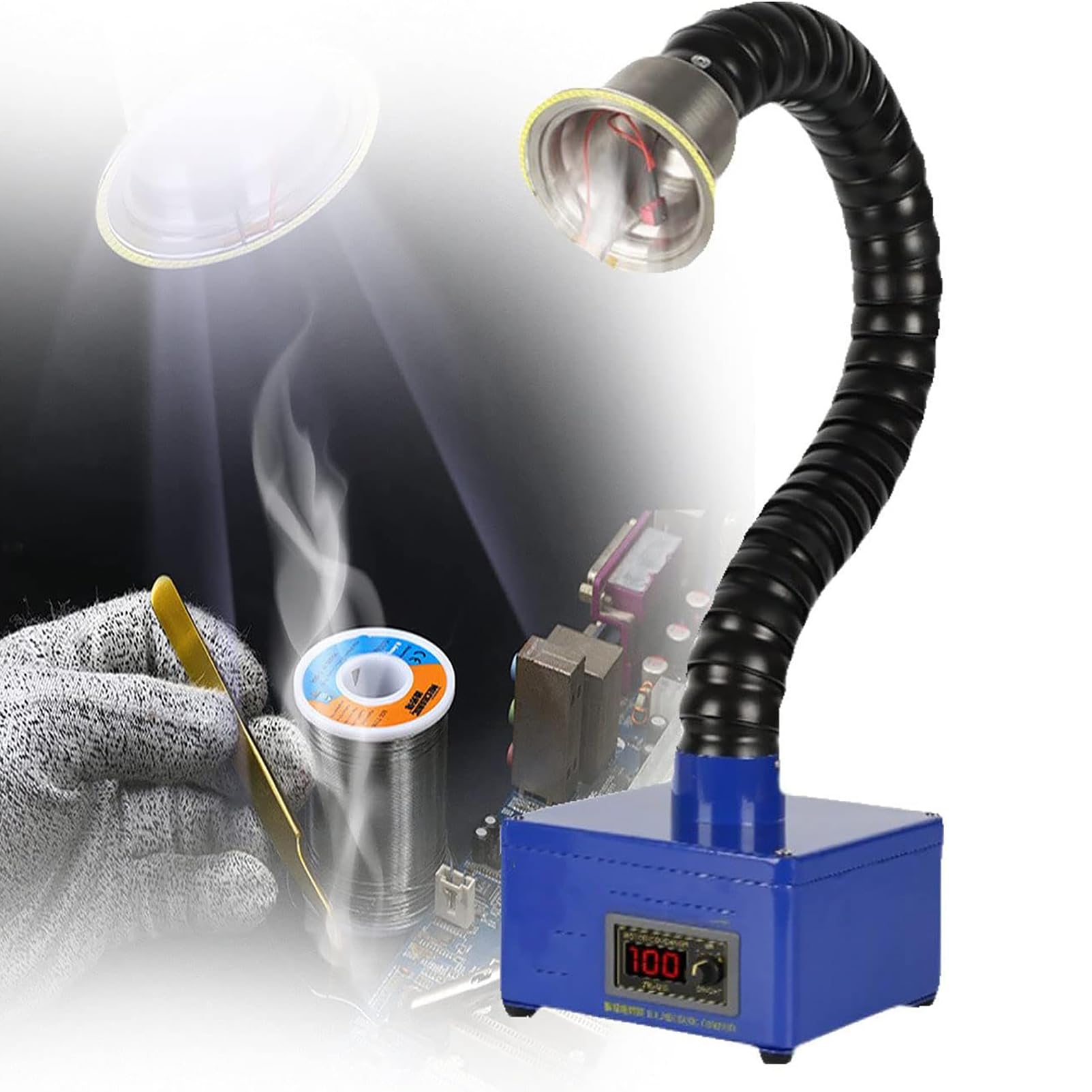 HSRG Fume and Smoke Extractors, Soldering Fan Fume Extractor, 150W Dust Extractor Welding Table ...