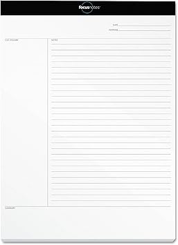 Amazon.com : Oxford FocusNotes Writing Pad, 8-1/2" x 11-3/4", 50 Sheets ...