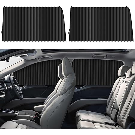 Amazon.com: 2 Pack Car Curtains Window Shades UV Protection Auto ...