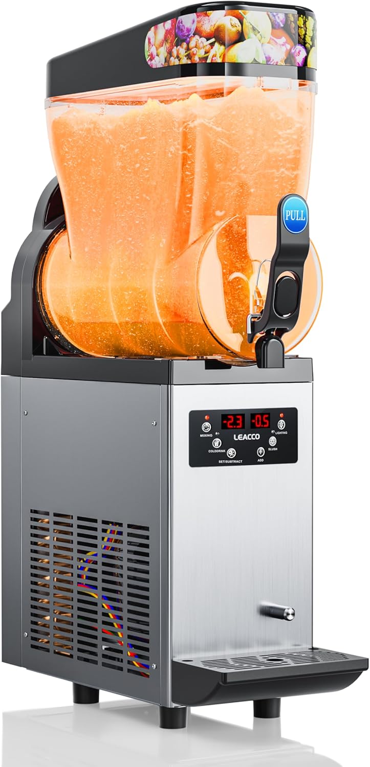 Amazon.com: Leacco Commercial Slushie Machine, Frozen Drink Margarita ...