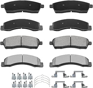 Amazon.com: AUTOMUTO 8PCS Front & Rear Disc Brake Pads Set D757 D824 For Ford Excursion 2000 ...
