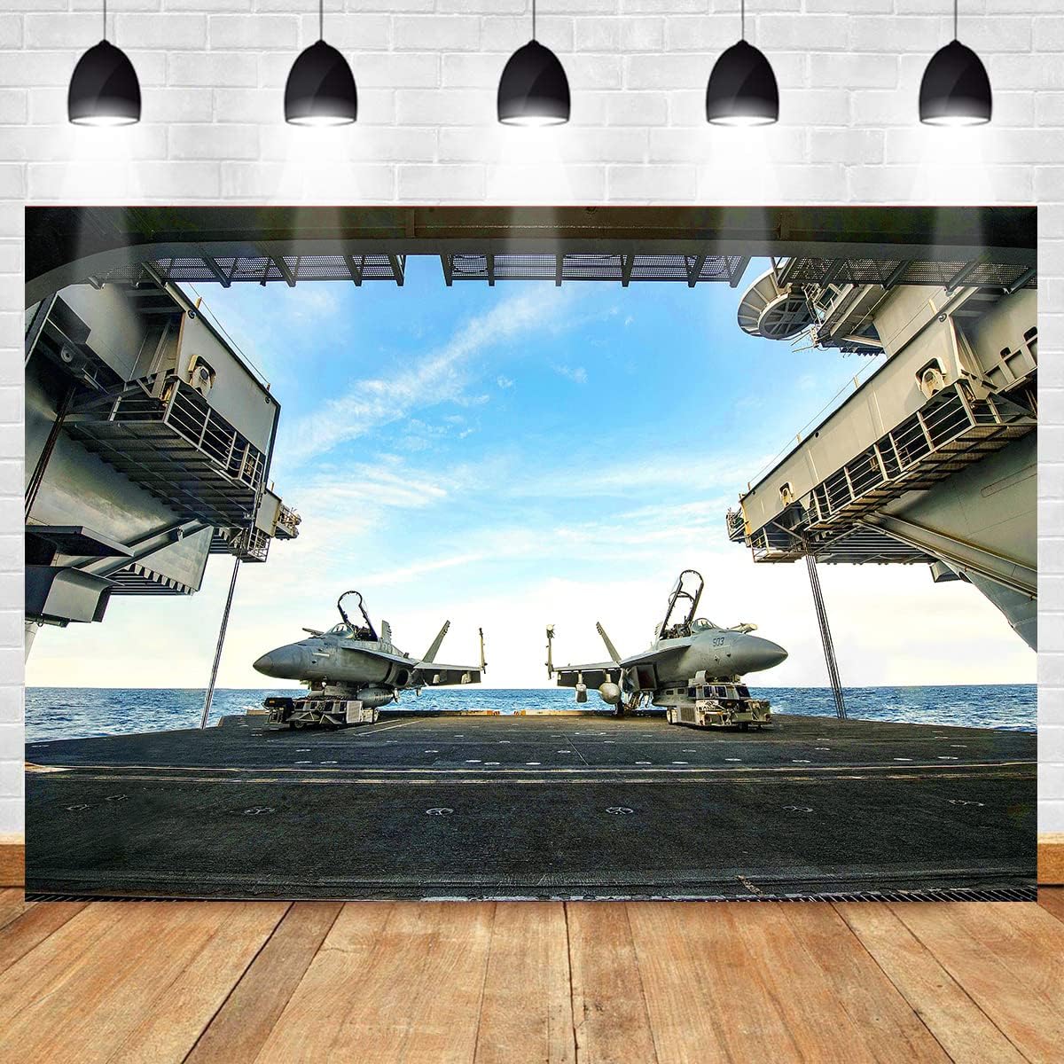 Amazon.com : Loccor 9x6ft Fabric Jet Fighter Backdrop Air Combat ...