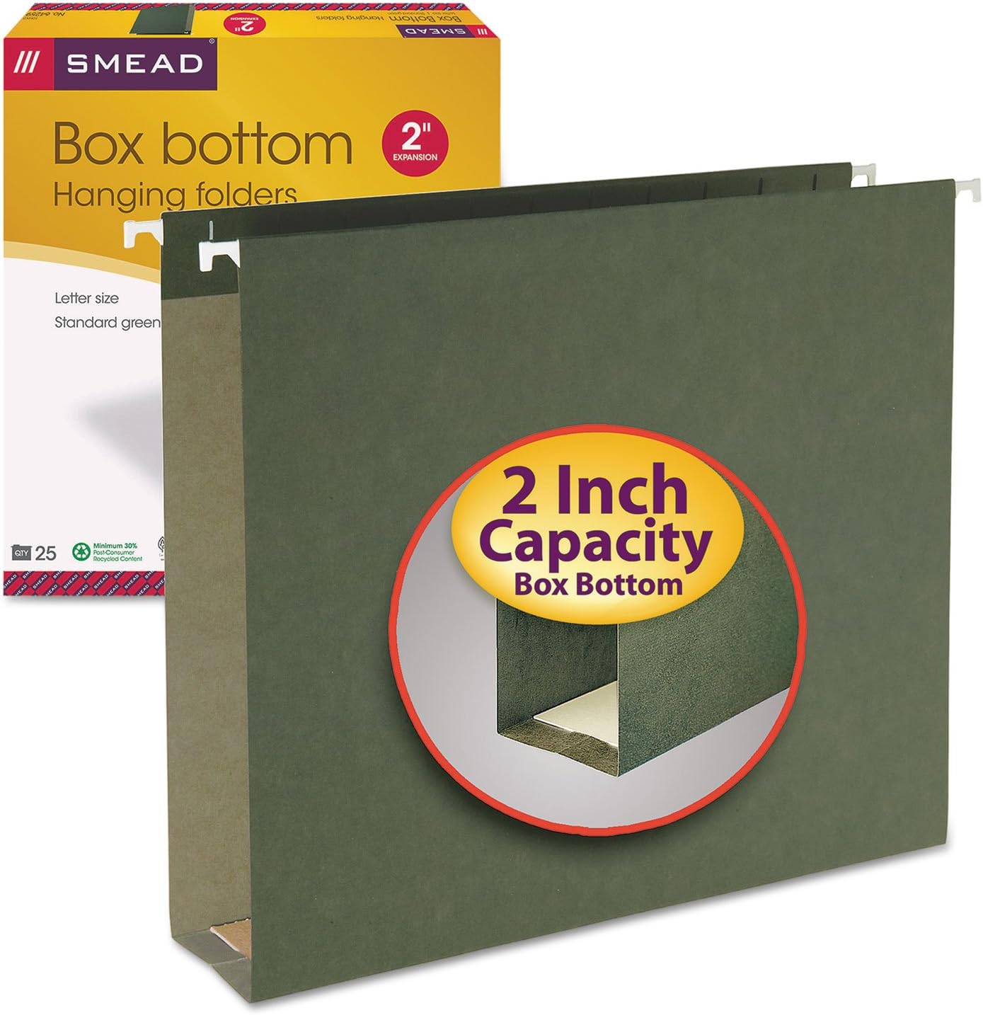 Amazon.com : SMD64259 - Smead 64259 Standard Green Hanging Box Bottom ...